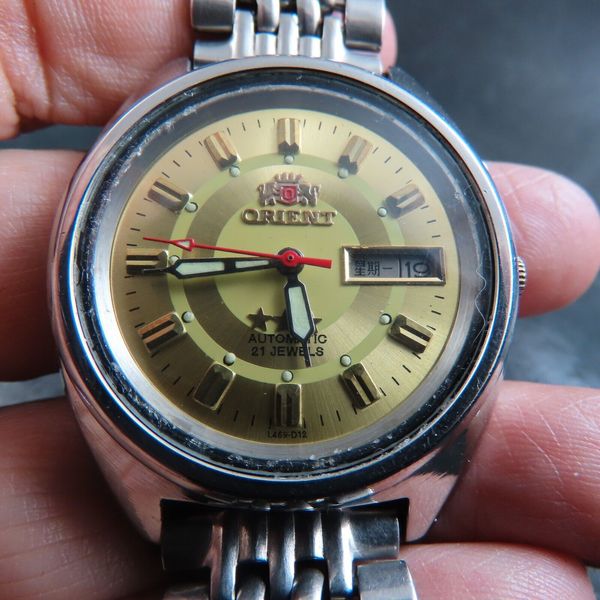 Japan Orient Three Star Daydate Automatic Men Watch | WatchCharts ...