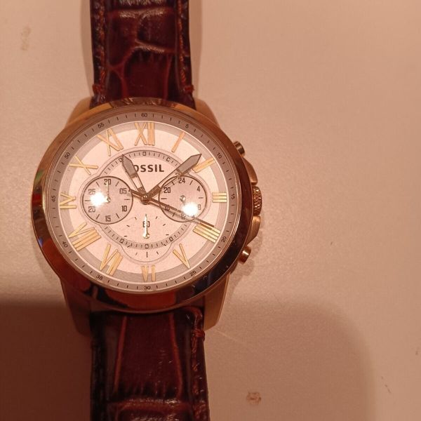 Fossil Gold Chronograph Watch | WatchCharts Marketplace