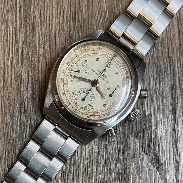 FSOT Reduced Rolex pre-Daytona ref. 6034 chronograph Tricolor dial ...