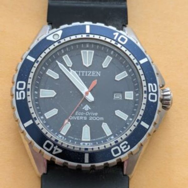 Citizen Promaster ST.Steel Divers 200m Eco Drive Solar Mens Watch b18 ...