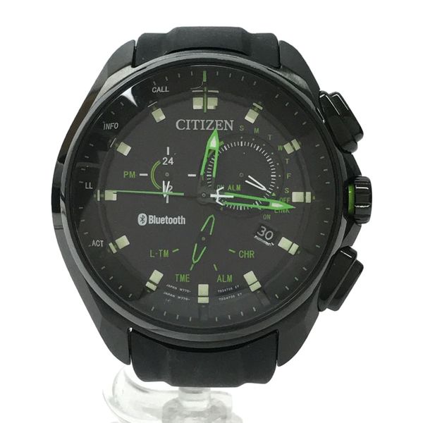 [Used] Citizen Solar Watch/Analog/Rubber/BLK/Citizen/Bluetooth/App ...