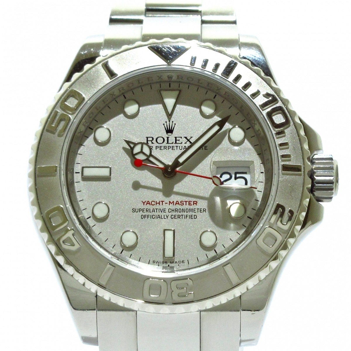 [New] [Used] ROLEX Yacht Master Rolesium Watch SS x PT/12 frames + 1 ...