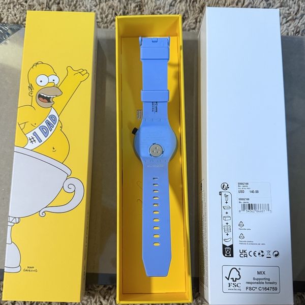 SWATCH SPECIAL Big Bold 2024 - SB05Z100-Best Dad Ever The Simpson's ...