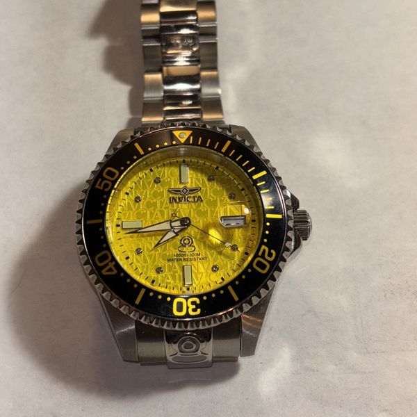 invicta model 28071 yellow face | WatchCharts Marketplace