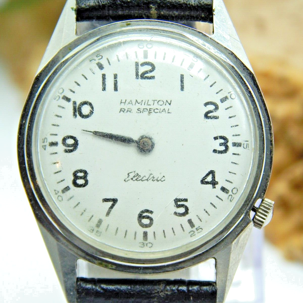Vintage Hamilton 505 electric Railroad Approved RR Special wrist watch ...