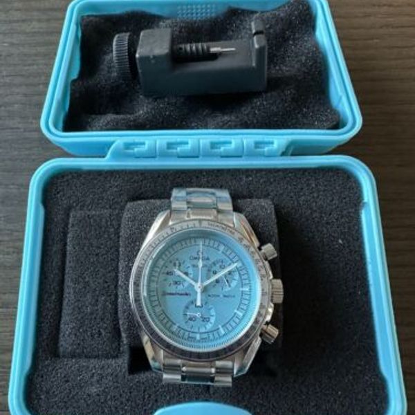 Swatch Moonswatch Mission To Uranus Custom Stainless Steel Case ...
