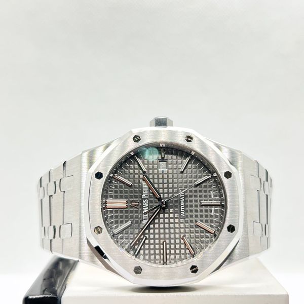 Pre Owned Audemars Piguet Royal Oak 15400ST Grey Dial Automatic Steel ...