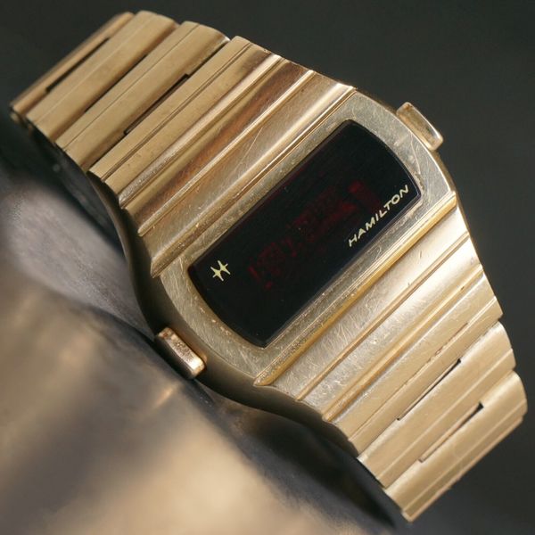 Rare Vintage Hamilton LED Digital Watch With Setting Magnet, Works, No ...