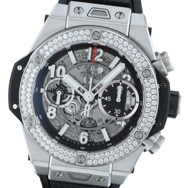 [Used] HUBLOT Big Bang Unico Titanium Diamond Watch Automatic / Men's ...