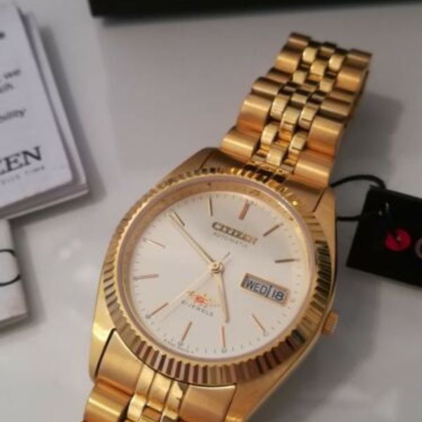 Citizen Eagle 7 Gold Automatic Watch Original NOS | WatchCharts Marketplace