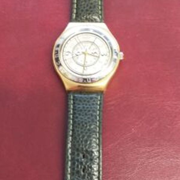 SWATCH SWISS AG 1993 Military Style Men's Watch. Repair *NOT WORKING ...
