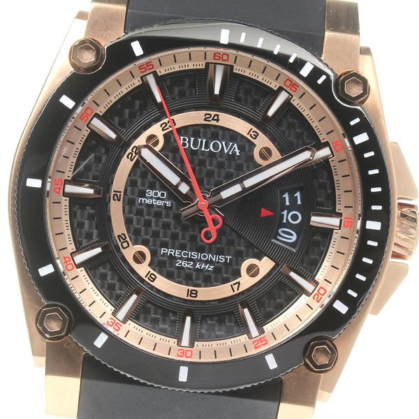 With box [BULOVA] Bulova Precisionist 98B152 Quartz Men [Used ...