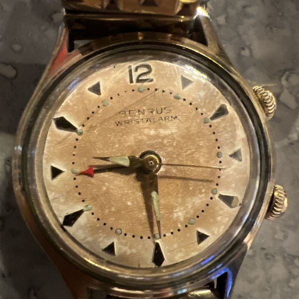 Vintage 1960s Gold Tone BENRUS Wrist Alarm Wristwatch | WatchCharts ...