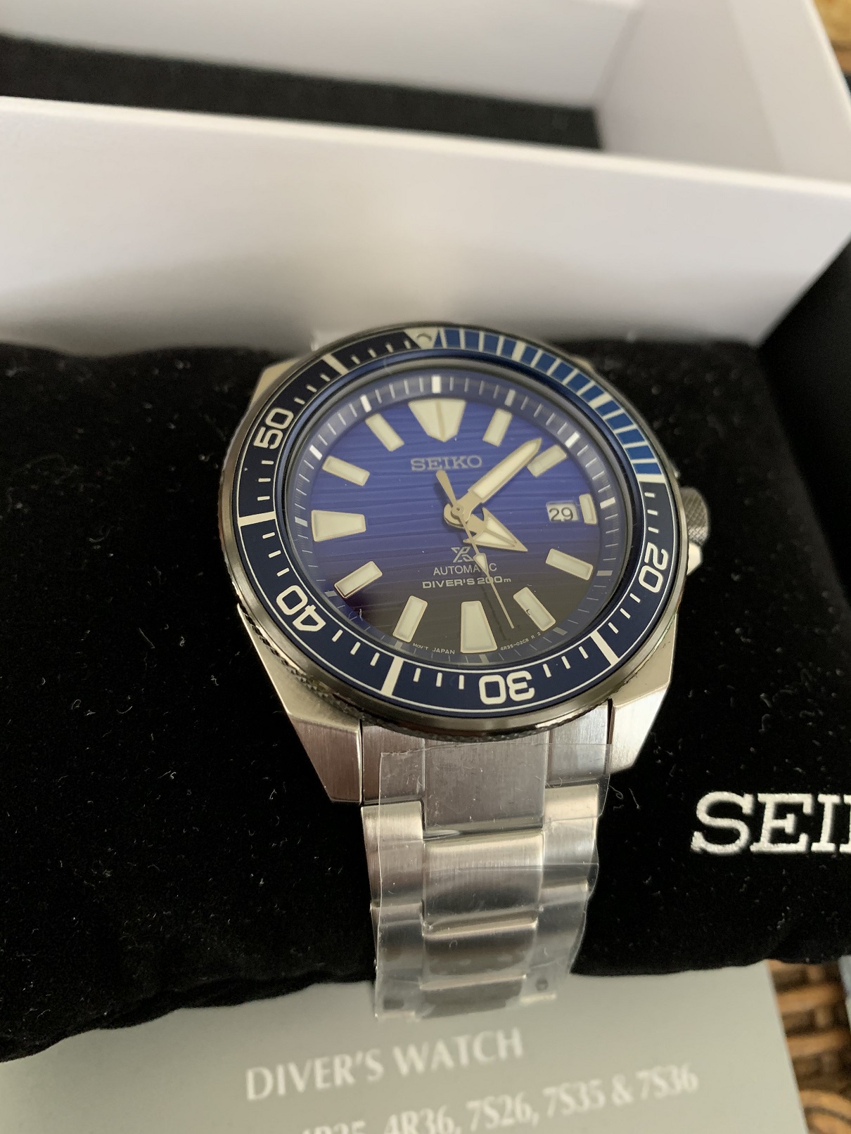 F/S Brand New Seiko Automatic Prospex Blue Waves Turtle Divers 200M Men ...
