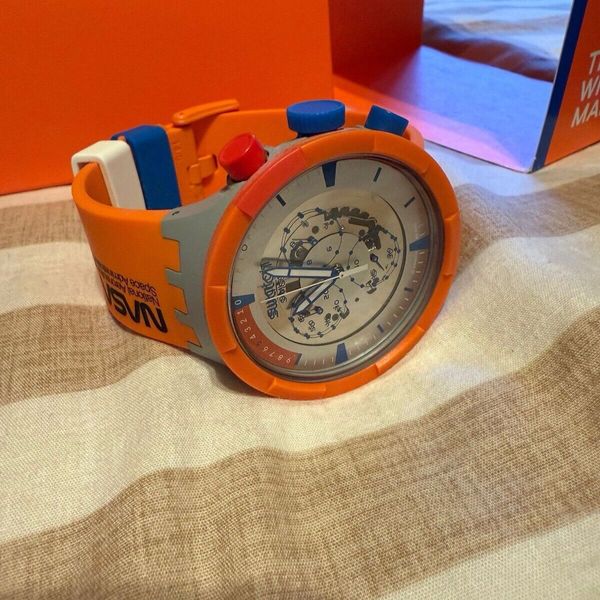Swatch Watch X NASA launch SB04Z401 Bioceramic Rare find | WatchCharts ...