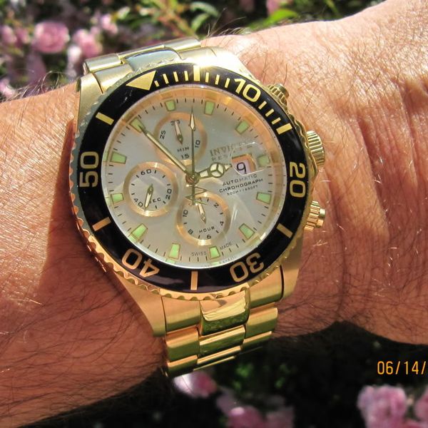 Invicta Reserve Mens Pro Diver Valjoux 7750 Auto Chrono Watch ...