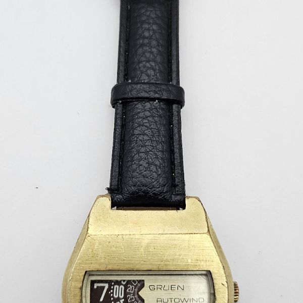 Vintage Gruen Precision Autowind Jump Hour Mens Watch Parts/Repair Hour ...