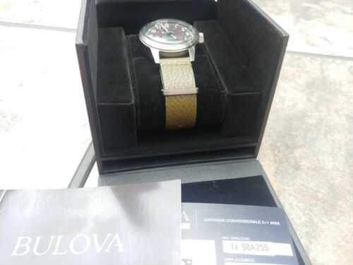 NEW Bulova 98A255 Hack Automatic Green Leather Nato Watch | WatchCharts ...