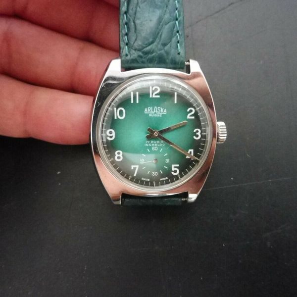 vintage arlaska suisse winding watch | WatchCharts Marketplace