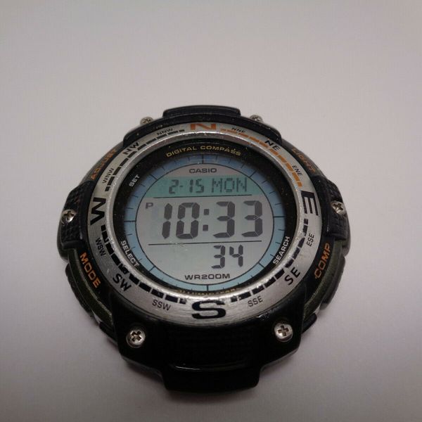 Men's Watch CASIO twin sensor (3157) SGW-100 Thermometer parts repair ...