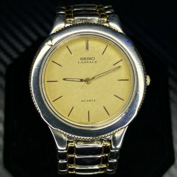 Vintage SEIKO LASSALE 7759-6009 Ultra Thin Dress Watch Non Working | WatchCharts Marketplace