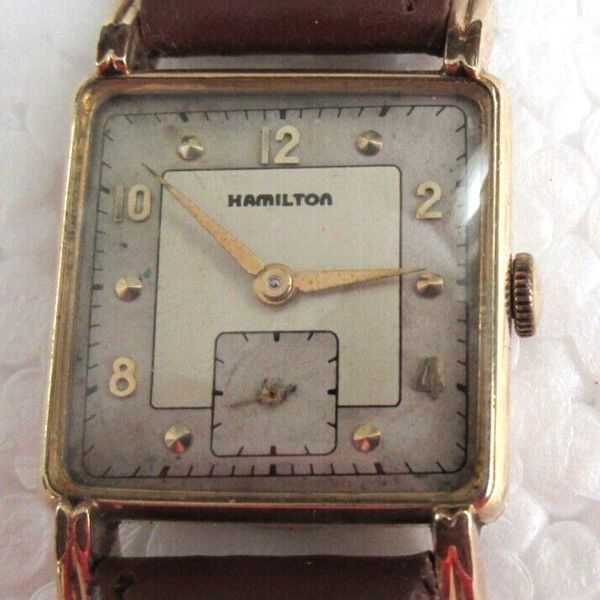 Vintage HAMILTON 747 17 Jewels Adjusted 14K Gold Filled RUNNING ...