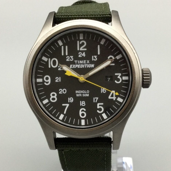 Timex Expedition Camper Watch Men Silver Tone Date Indiglo 50M New Battery | WatchCharts