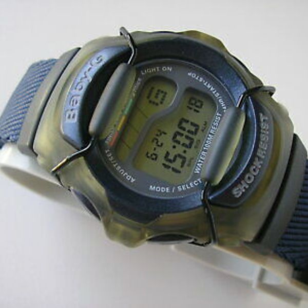 NEW N.O.S. CASIO LCD VINTAGE RARE BABY-G WATCH BG-140V, MODULE 1914 ...