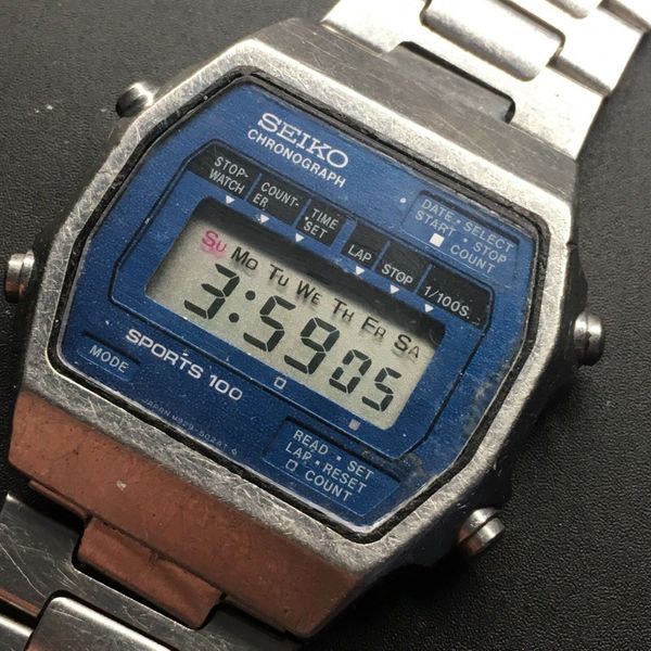 Vintage 1980 Seiko sports 100 M929-5020 | WatchCharts Marketplace