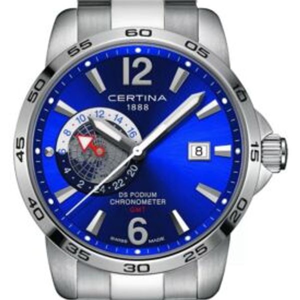 Certina DS Podium GMT Black Dial Men's Watch C034.455.11.057.00 | WatchCharts Marketplace