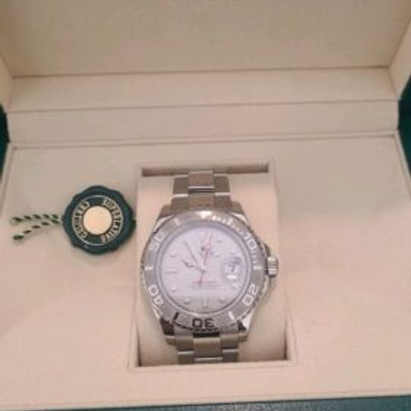 Rolex Yacht-Master 40MM 16622 Platinum Bezel Oyster Watch Box MINT COND ...