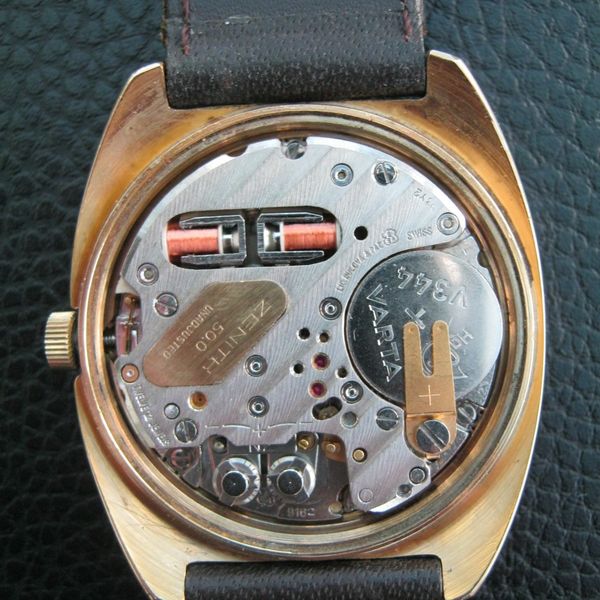 ZENITH XL TRONIC. Vintage 1970s. Tuning fork, tuning forc. Cal. 9162 ...