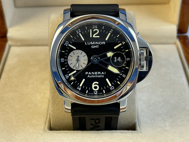 FS: Panerai PAM88 GMT 44 mm Boxes and Papers. Steel Fully Serviced at ...
