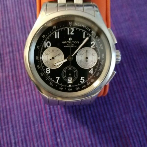 HAMILTON KHAKI AVIATION JUMBO CHRONOGRAPH H765160 AUTOMATIC BOX ...