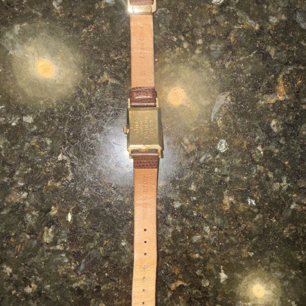 Vintage 1953 Hamilton 14k Gold Tank Watch Works! | WatchCharts Marketplace