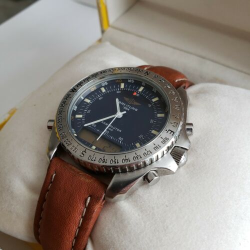 Breitling Pluton Professional Stainless Steel A51037 Quartz Men's Watch ...