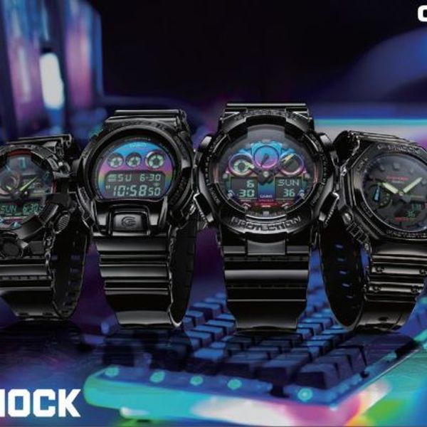 Domestic genuine CASIO G-Shock Casio watch G-SHOCKVirtual Rainbow ...