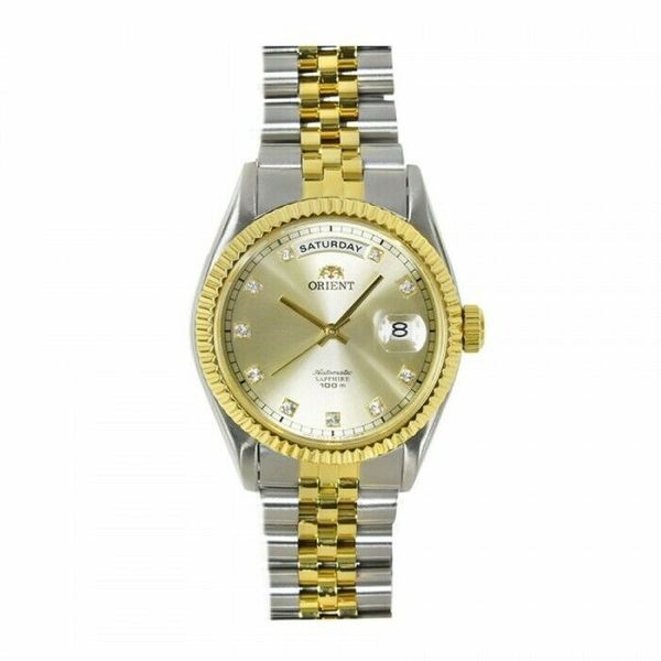 ORIENT "President" Classic Automatic Sapphire Watch Two Tone Gold ...