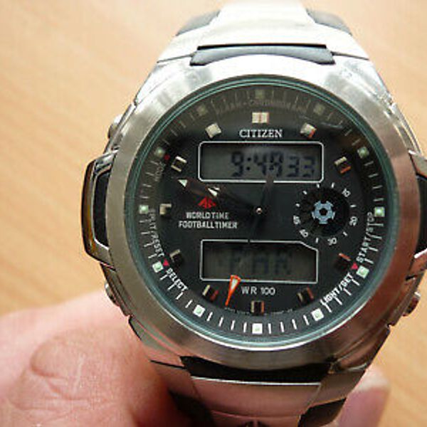CITIZEN Quartz Promaster Worldtime Football Timer Chronograph C470 ...
