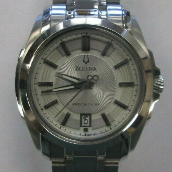 Bulova C877654 Precisionist Stainless Steel Mens Watch - Free shipping ...