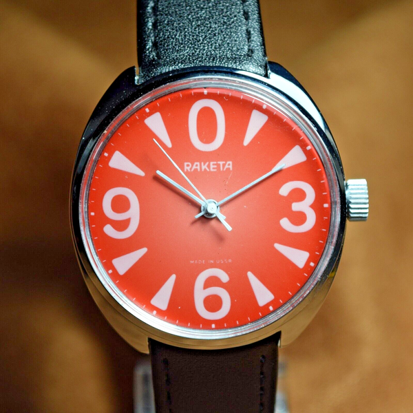 Raketa Vintage Men's Watch BIG ZERO Soviet Mechanical Wristwatch Rare ...