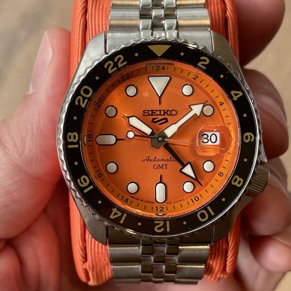 [$375 USD] FS: Seiko 5 GMT SSK005 - Orange dial - 42.5mm - worn only a ...