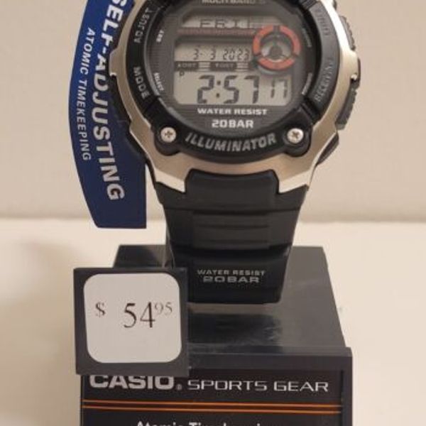 Casio WV200A-1AV, Digital Atomic Waveceptor Chronograph 200M WR Timer ...