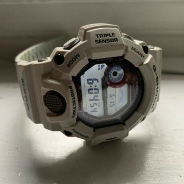 Casio G-SHOCK Rangeman GW-9400-1CR W/ Rare Burton Carbon Fiber Case ...