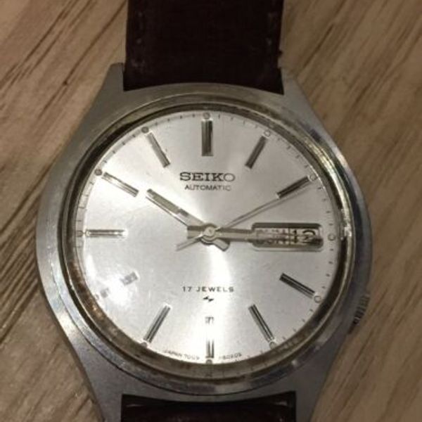 SEIKO AUTOMATIC VINTAGE WATCH 17 Jewels Day Date Japan 7009-80205 Authentic | WatchCharts ...