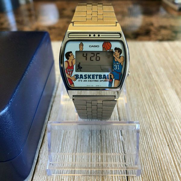 RARE & NOS! Casio Basketball Game LCD Digital Vintage Watch - 7 DAY NO ...