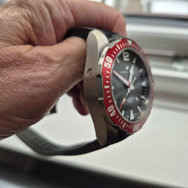 Hamilton Frogman 46mm Titanium Divers Watch | WatchCharts Marketplace