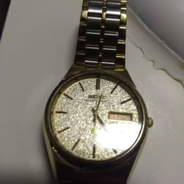 mens Vintage Seiko Grand Quartz 9943-8020 snowflake dial watch gold | WatchCharts Marketplace