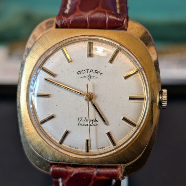 Rotary 1970s Incabloc 17 Jewels men's vintage watch with Original ...