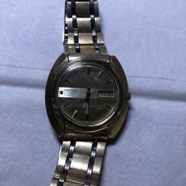 Rare 1970's Seiko 7006-7020 19 Jewel Automatic Gold Plated Stainless ...